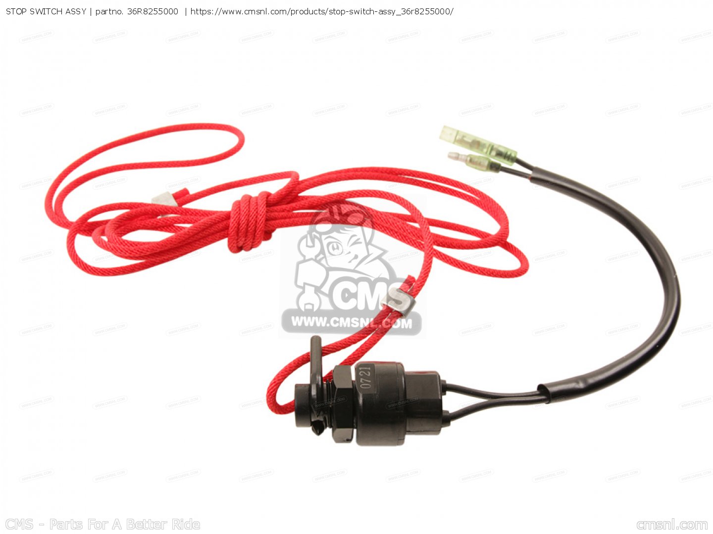 STOP SWITCH ASSY for YT60N TRI-ZINGER 1985 USA - order at CMSNL
