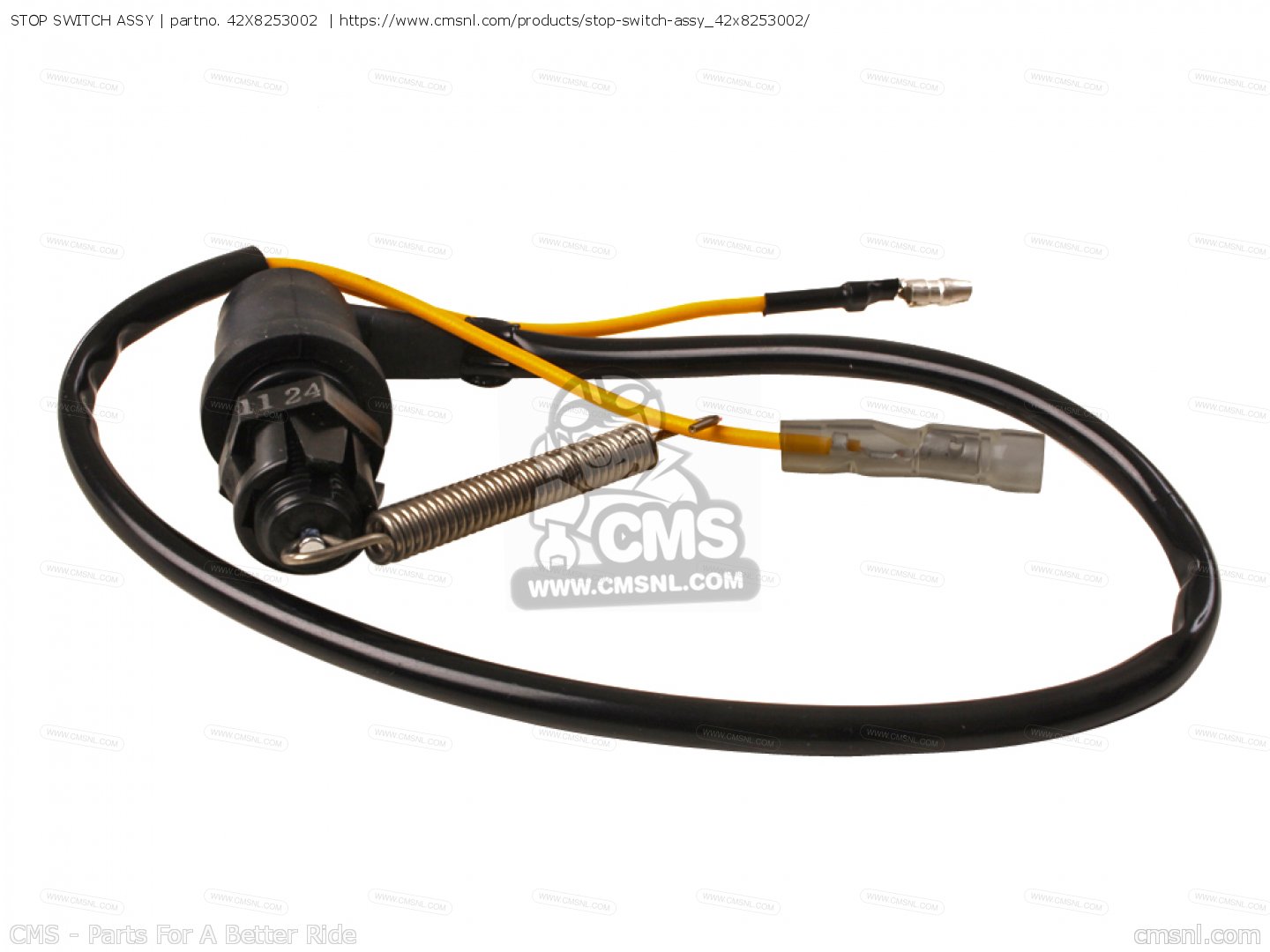 42X8253002: STOP SWITCH ASSY Yamaha - buy the 42X-82530-02-00 at CMSNL