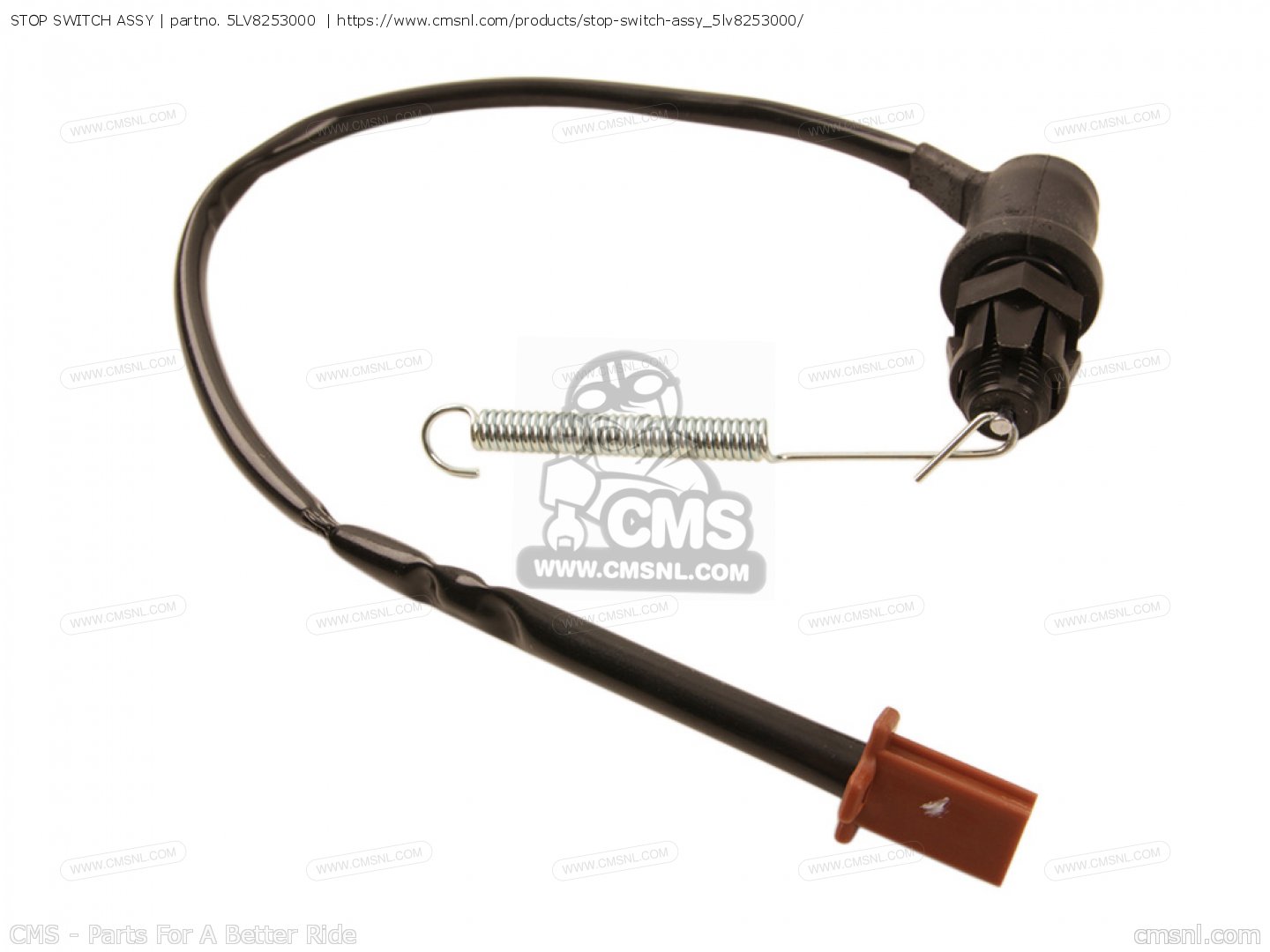 STOP SWITCH ASSY for FZS1000 2002 5LV8 ENGLAND 1A5LV-300E1 - order at CMSNL