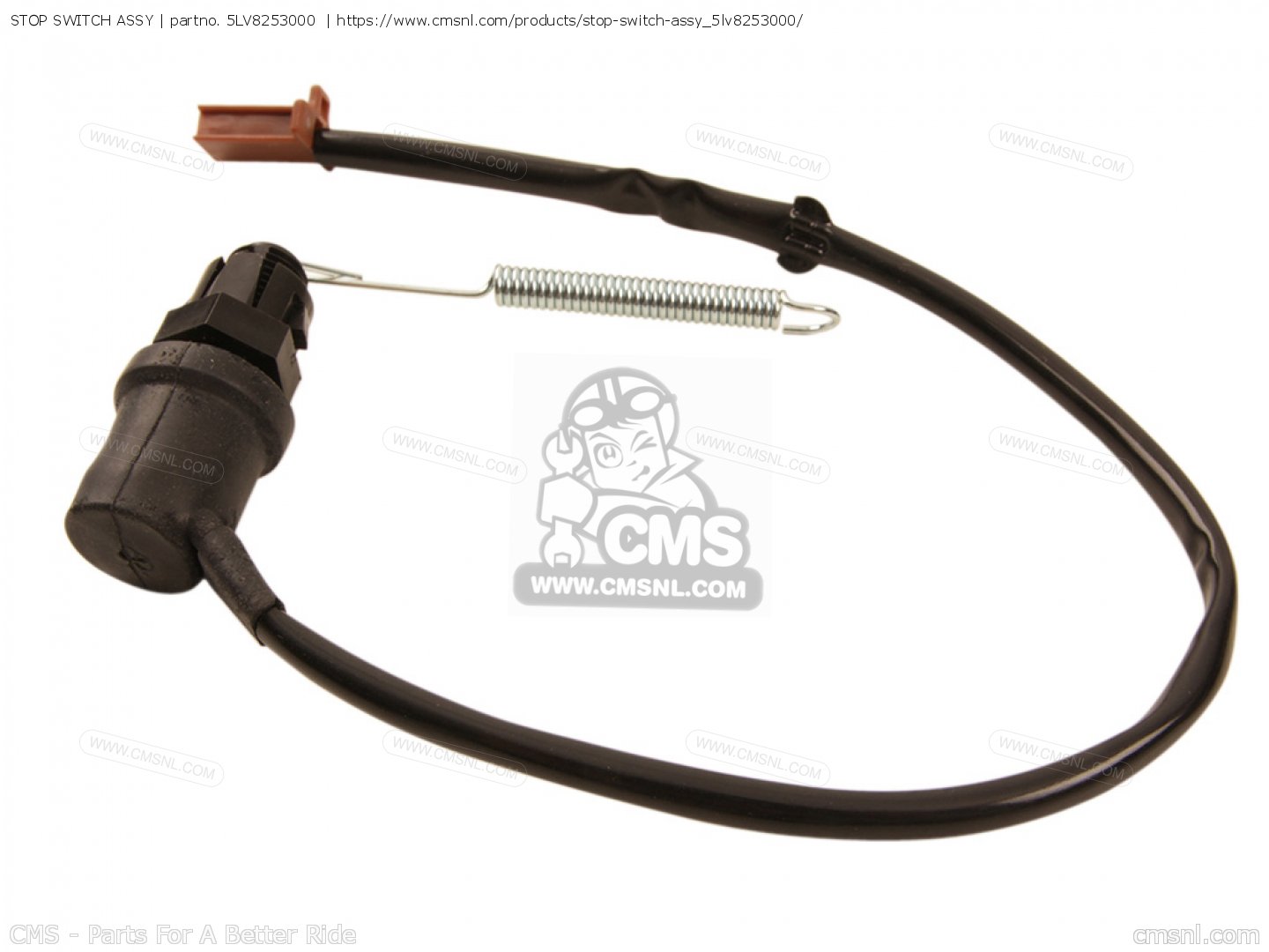 STOP SWITCH ASSY for FZS1000 2002 5LV8 ENGLAND 1A5LV-300E1 - order at CMSNL