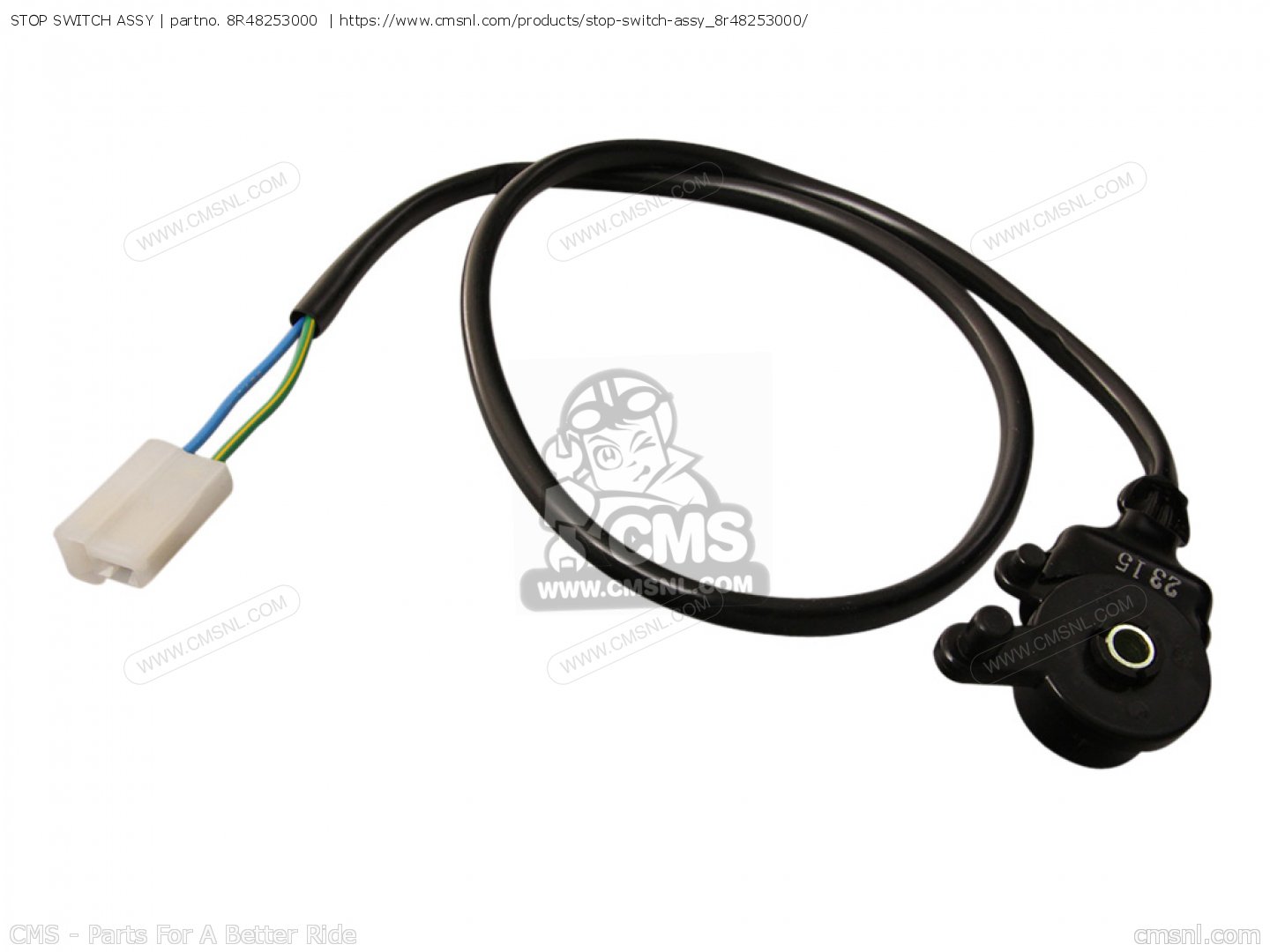 STOP SWITCH ASSY for BR250G BRAVO 1982/1983 - order at CMSNL