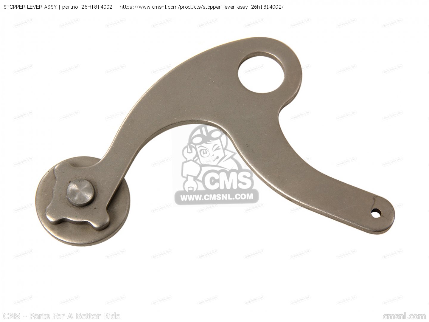 26H1814002: STOPPER LEVER ASSY Yamaha - buy the 26H-18140-02-00 at CMSNL
