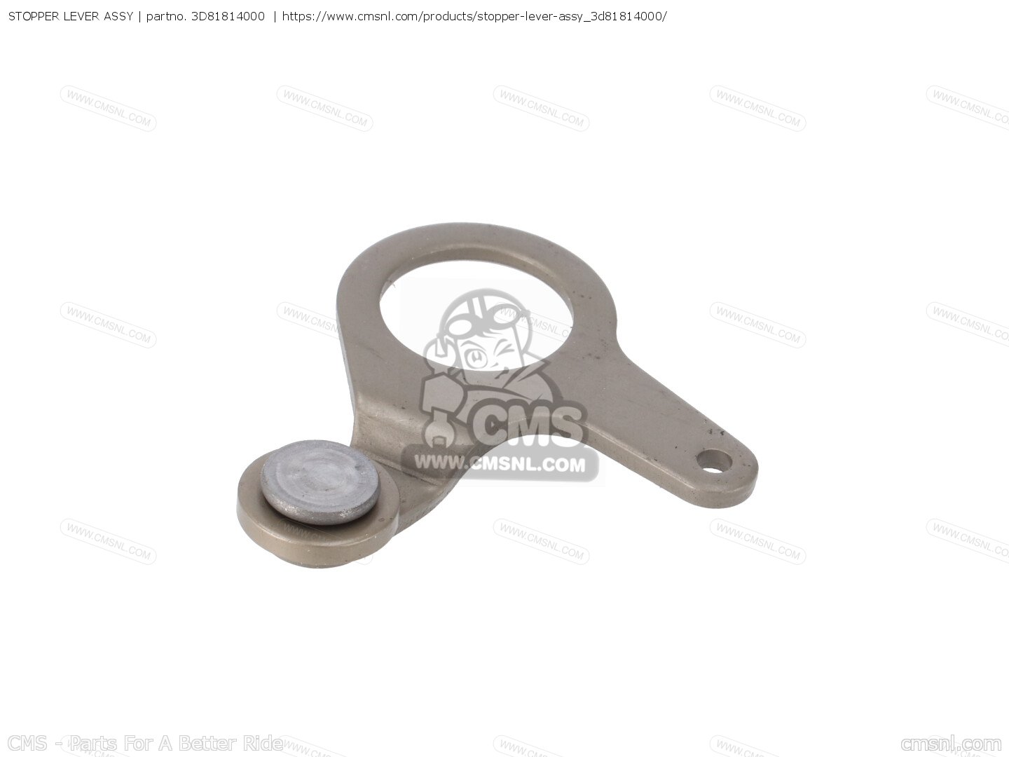 3D81814000: STOPPER LEVER ASSY Yamaha - buy the 3D8-18140-00-00 at CMSNL