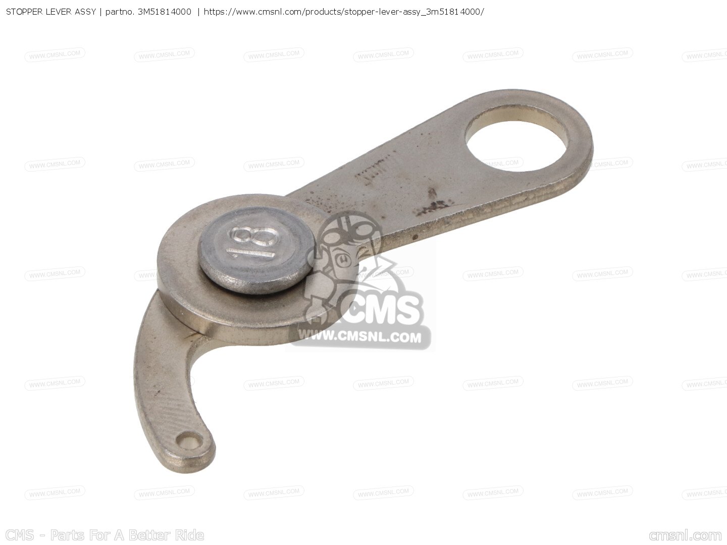 3M51814000: STOPPER LEVER ASSY Yamaha - buy the 3M5-18140-00-00 at CMSNL