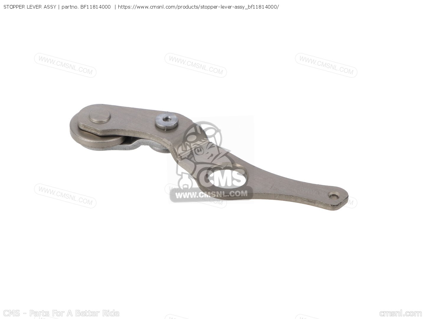 BF11814000: Stopper Lever Assy Yamaha - buy the BF1-18140-00-00 at CMSNL