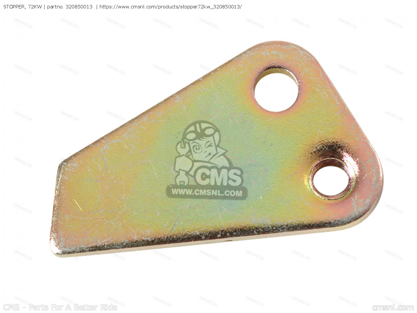 320850013: Stopper, 72kw Kawasaki - buy the 32085-0013 at CMSNL