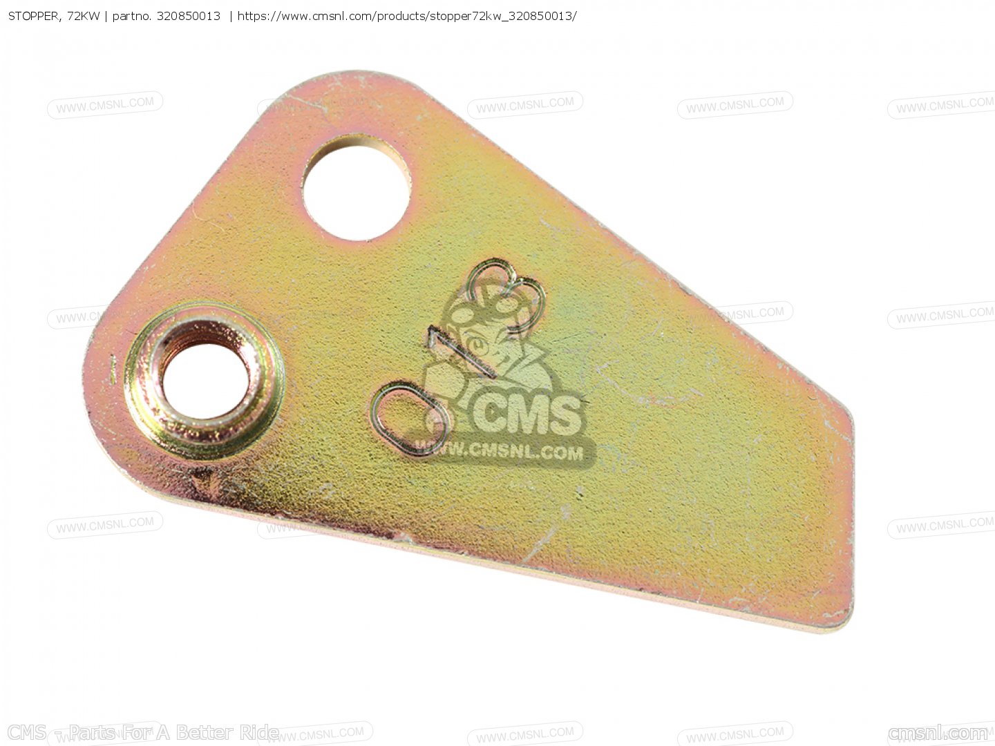320850013: Stopper, 72kw Kawasaki - buy the 32085-0013 at CMSNL