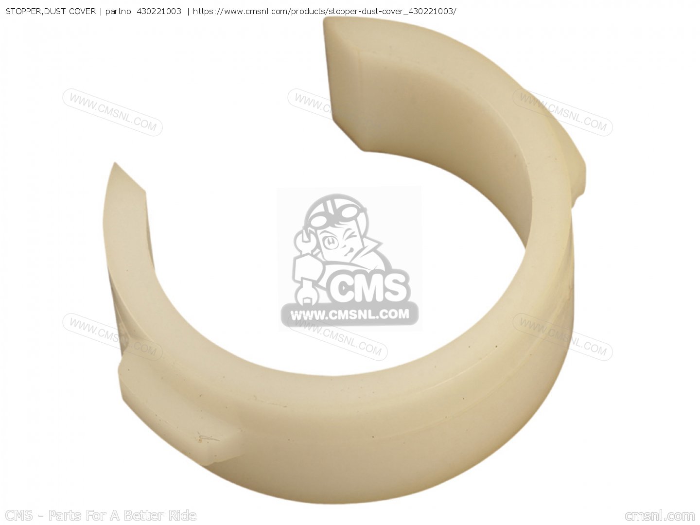 430221003: STOPPER-BRAKE,DUST CO Kawasaki - buy the 43022-1003 at CMSNL