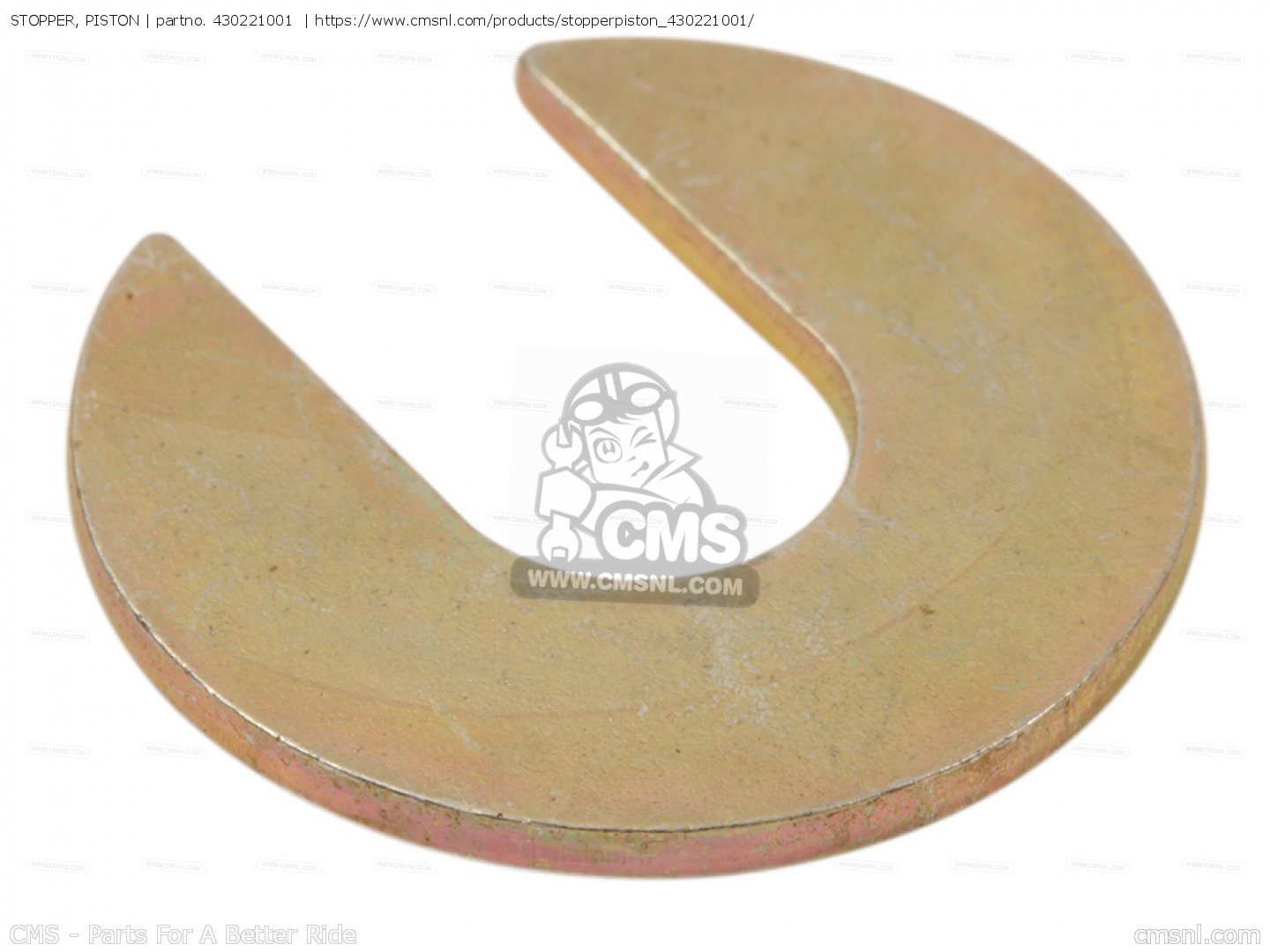 STOPPER-BRAKE,PISTON for Kawasaki - order at CMSNL