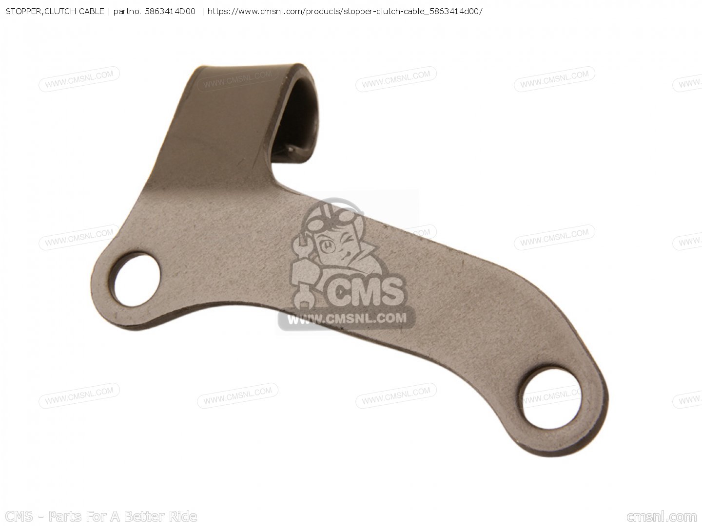 5863414D00: Stopper,clutch Cable Suzuki - buy the 58634-14D00 at CMSNL