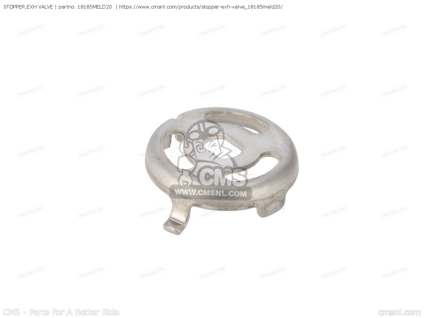 18185MELD20: STOPPER,EXH VALVE Honda - buy the 18185-MEL-D20 at CMSNL