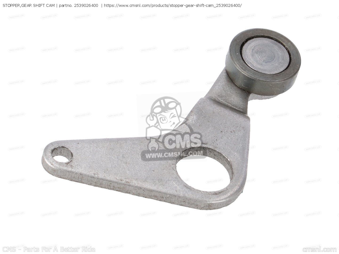 2539026400: STOPPER,GEAR SHIFT CAM Suzuki - buy the 25390-26400 at CMSNL