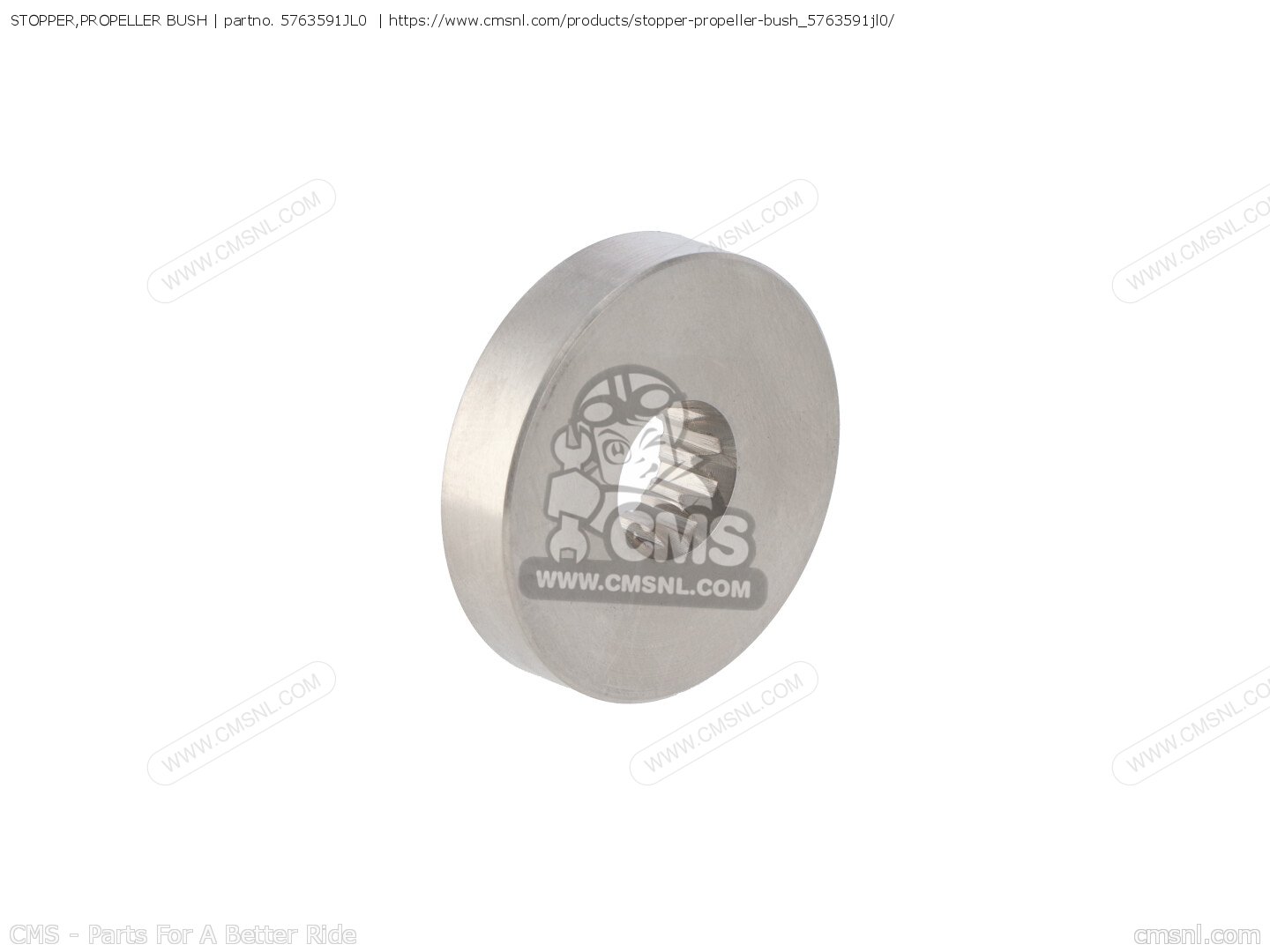 5763591JL0: STOPPER,PROPELLER BUSH Suzuki - buy the 57635-91JL0 at CMSNL