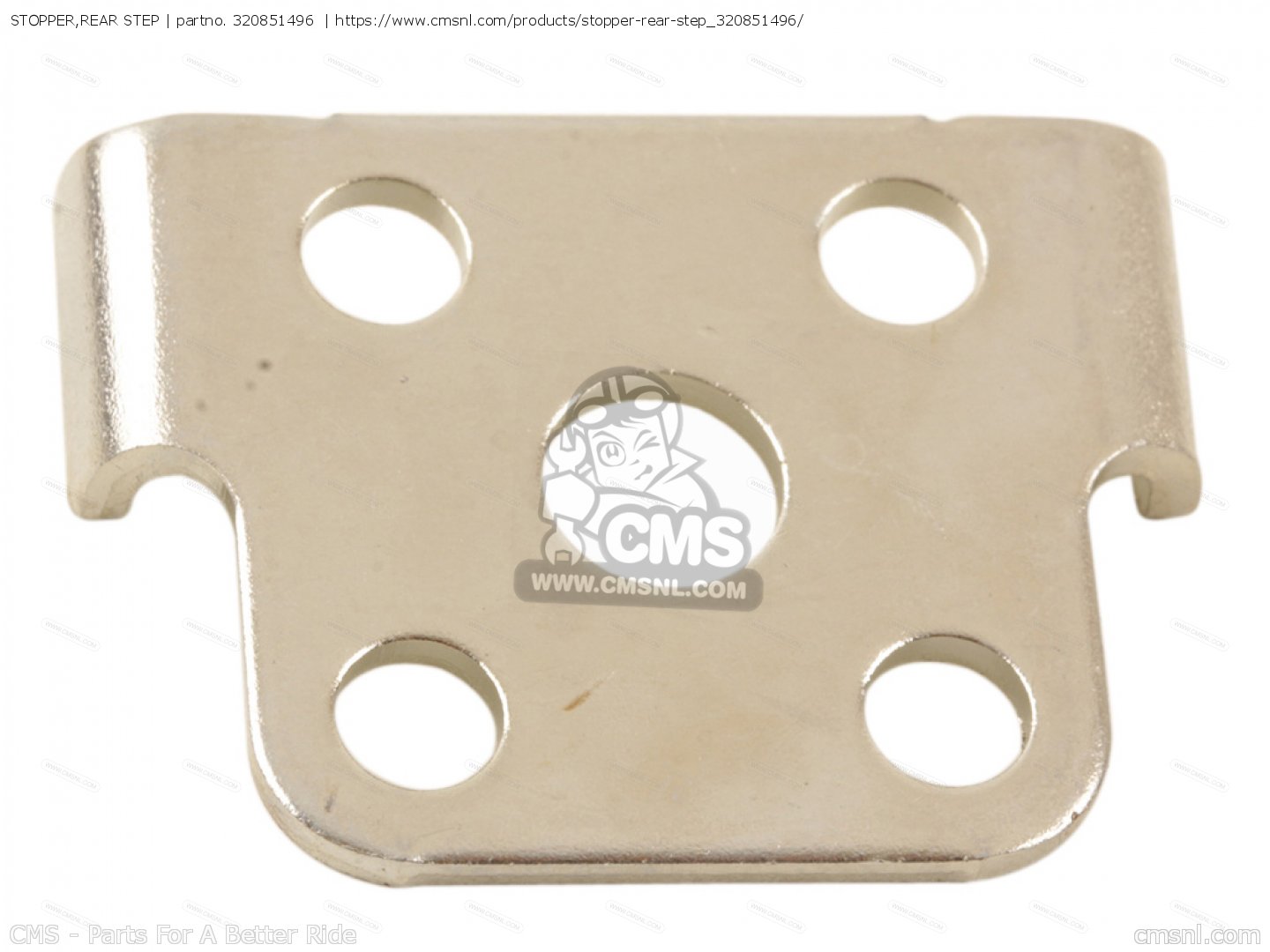 320851496: STOPPER,REAR STEP Kawasaki - buy the 32085-1496 at CMSNL