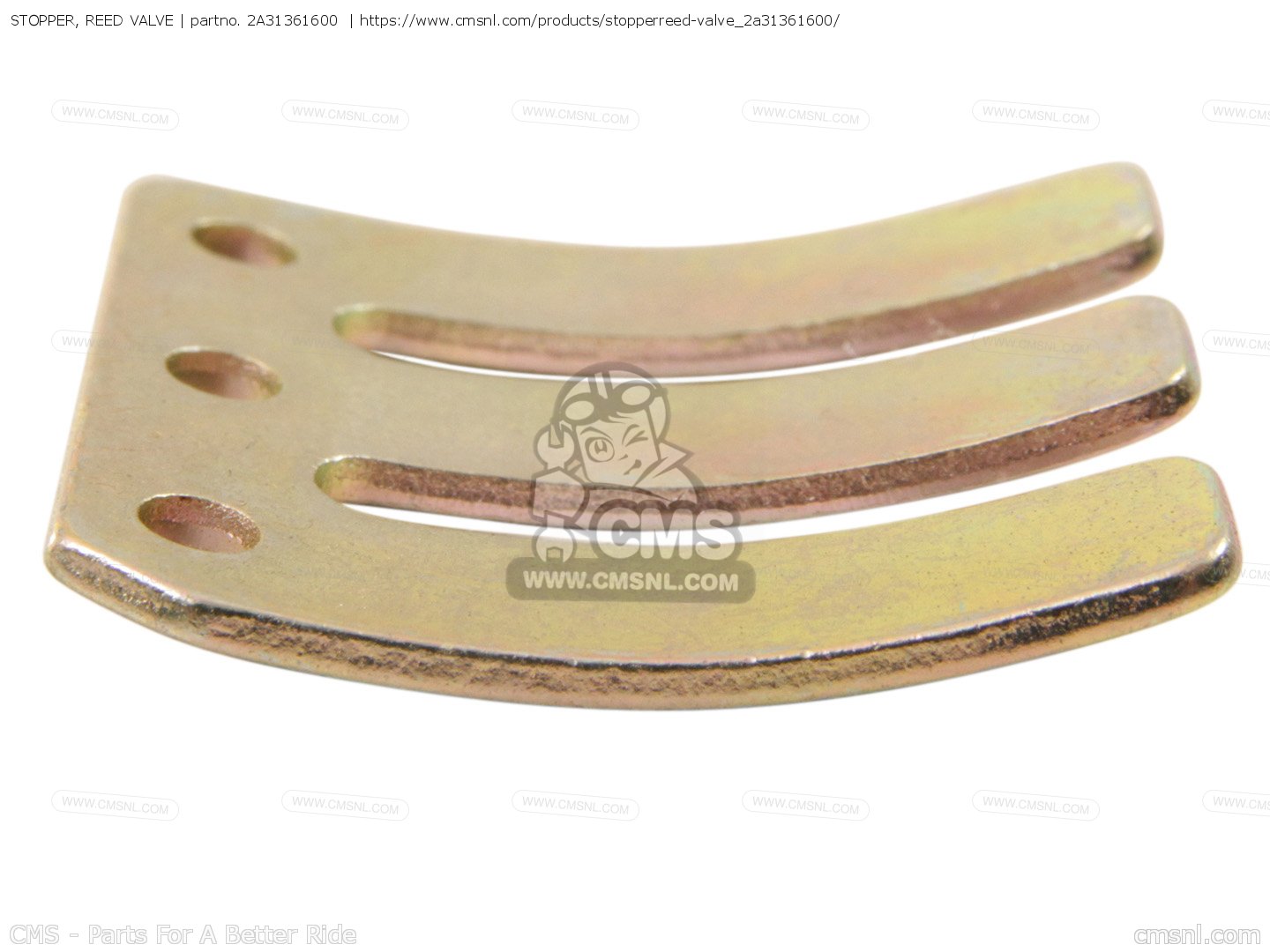 STOPPER, REED VALVE for DT50MX 1986 2FN ENGLAND 262FN-310E1 - order at ...