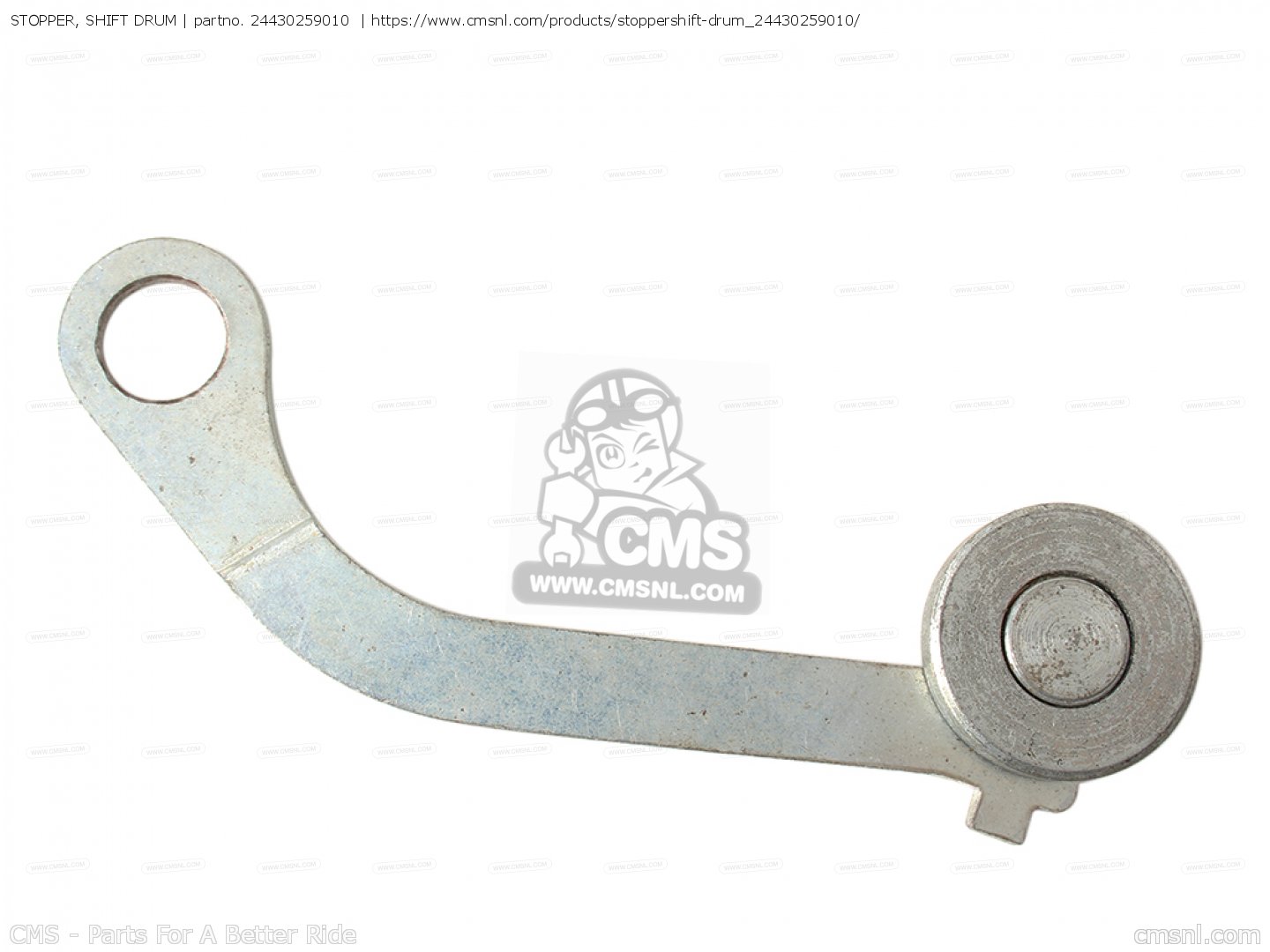 24430259010: Stopper, Shift Drum Honda - buy the 24430-259-010 at CMSNL
