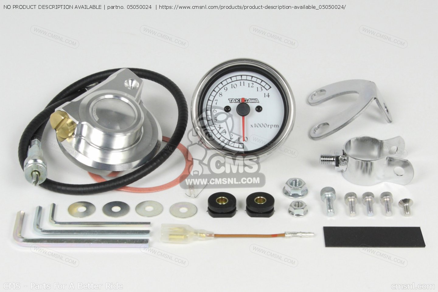 05050024: STREET TACHOMETER KIT WHITE PANEL MONKEY ,GORILLA (STAINLESS ...