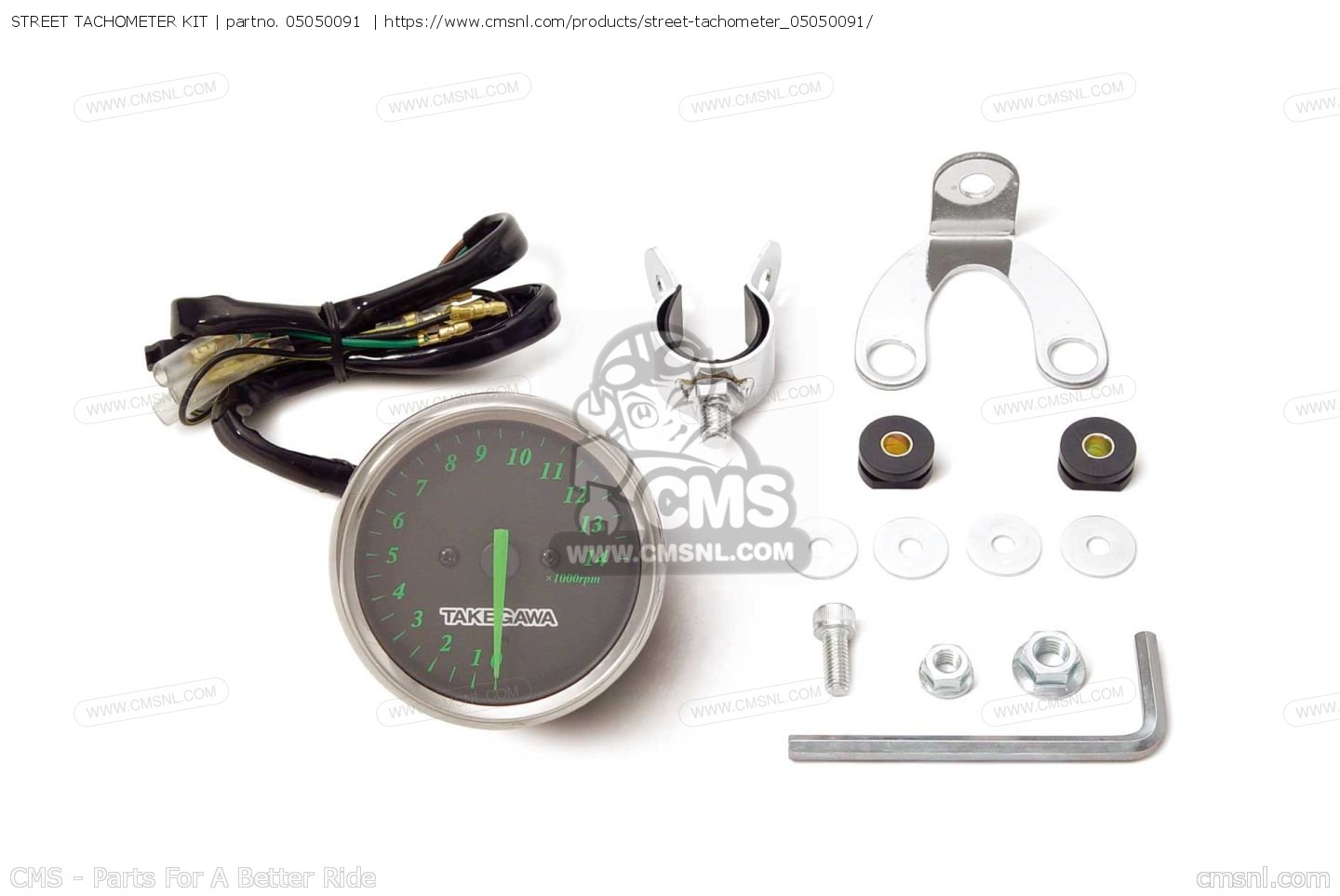 05050091: STREET TACHOMETER KIT Takegawa - buy the 05-05-0091 at CMSNL