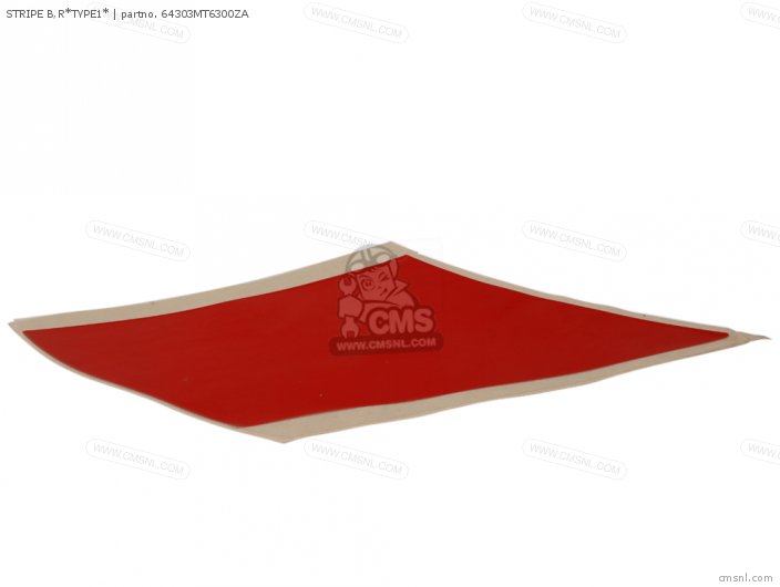 64303MT6300ZA: Stripe B,r*type1* Honda - buy the 64303-MT6-300ZA at CMSNL