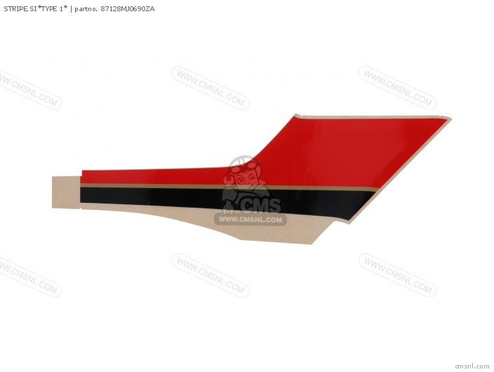 87128MJ0690ZA: STRIPE,SI*TYPE 1* Honda - buy the 87128-MJ0-690ZA at CMSNL