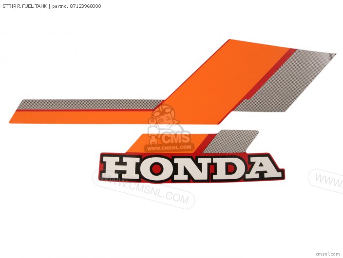 87123968000: STRIP,R.FUEL TANK Honda - buy the 87123-968-000 at CMSNL