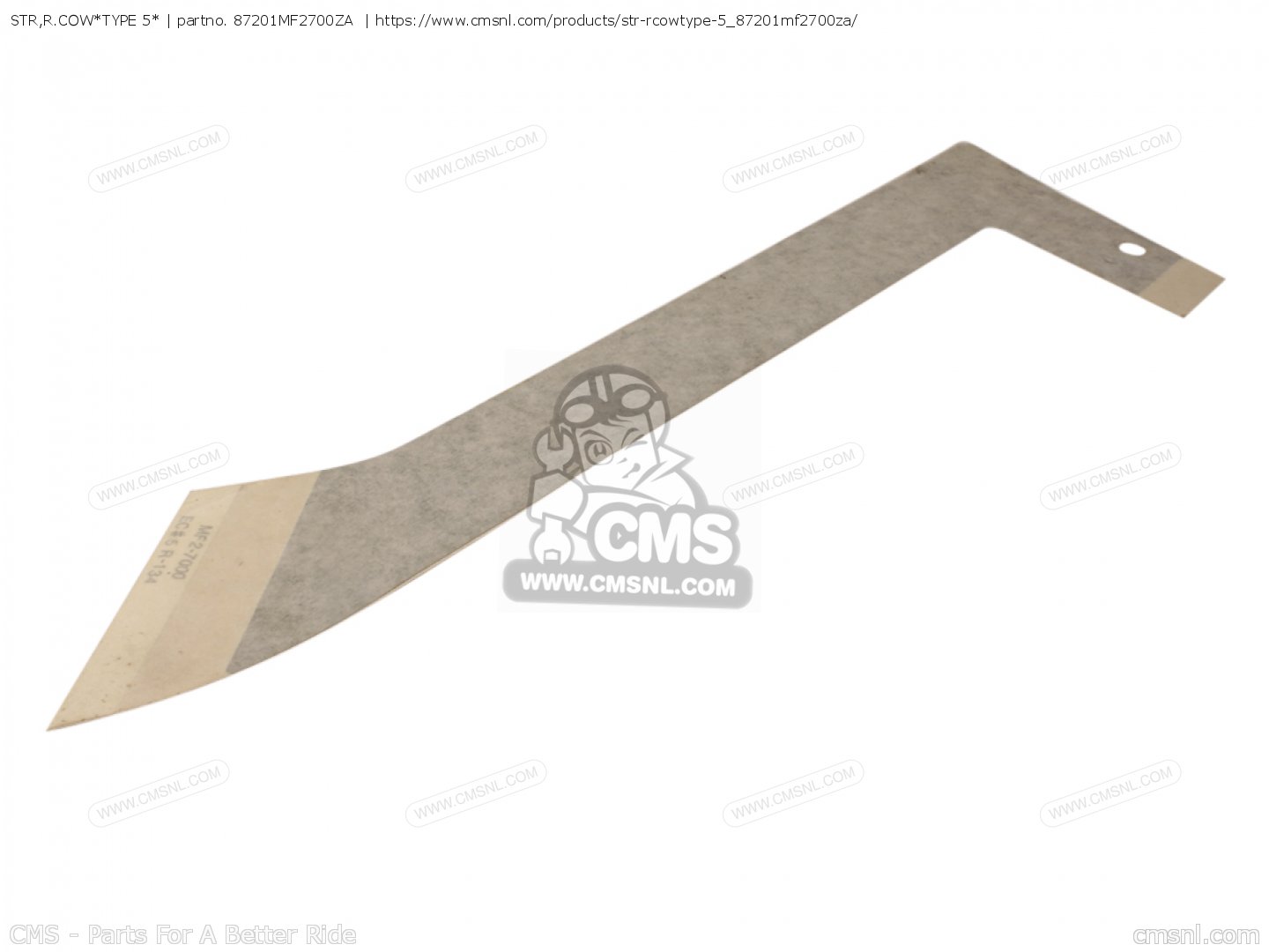 87201MF2700ZA: Str,r.cow*type 5* Honda - buy the 87201-MF2-700ZA at CMSNL