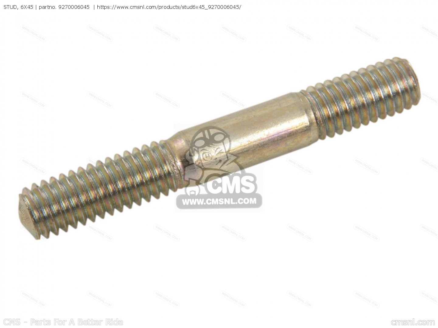 STUD, 6X45 for Honda - order at CMSNL