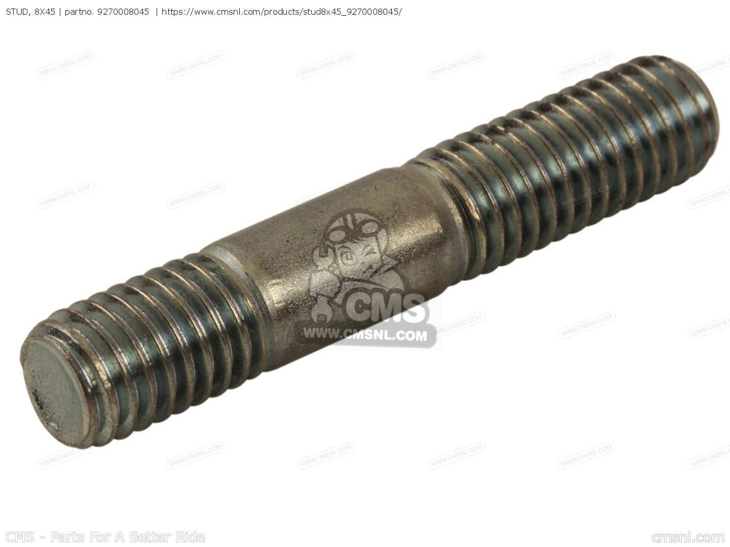 9270008045: STUD, 8X45 Honda - buy the 92700-08045 at CMSNL