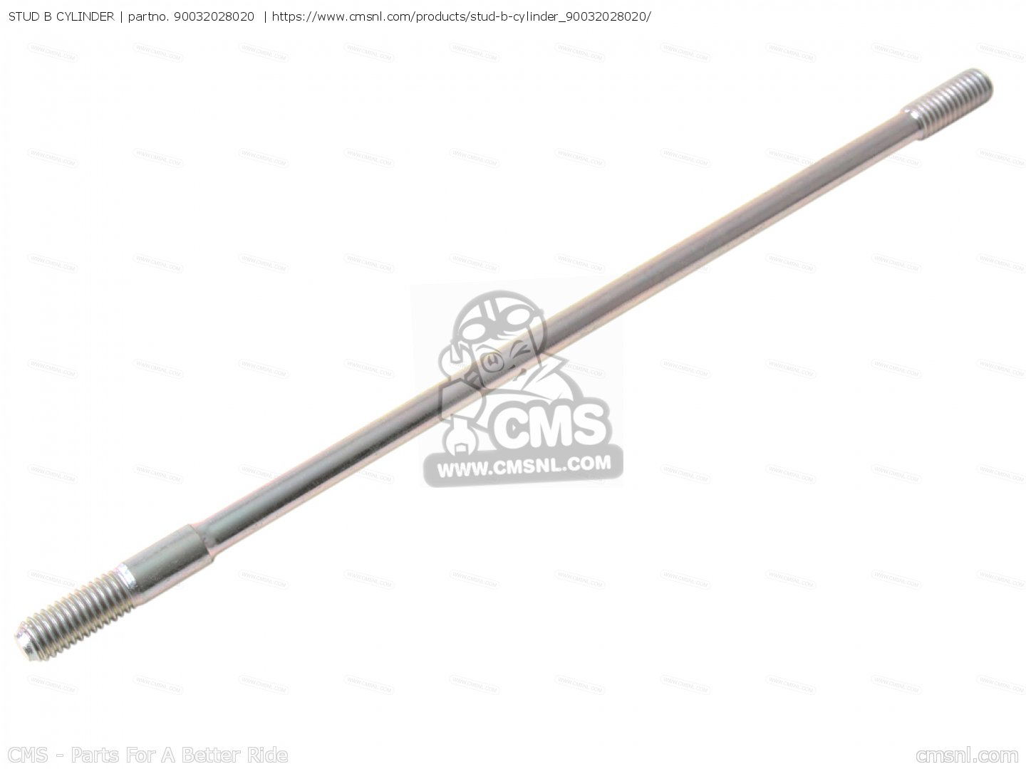 90032028020: STUD B, CYLINDER Honda - buy the 90032-028-020 at CMSNL