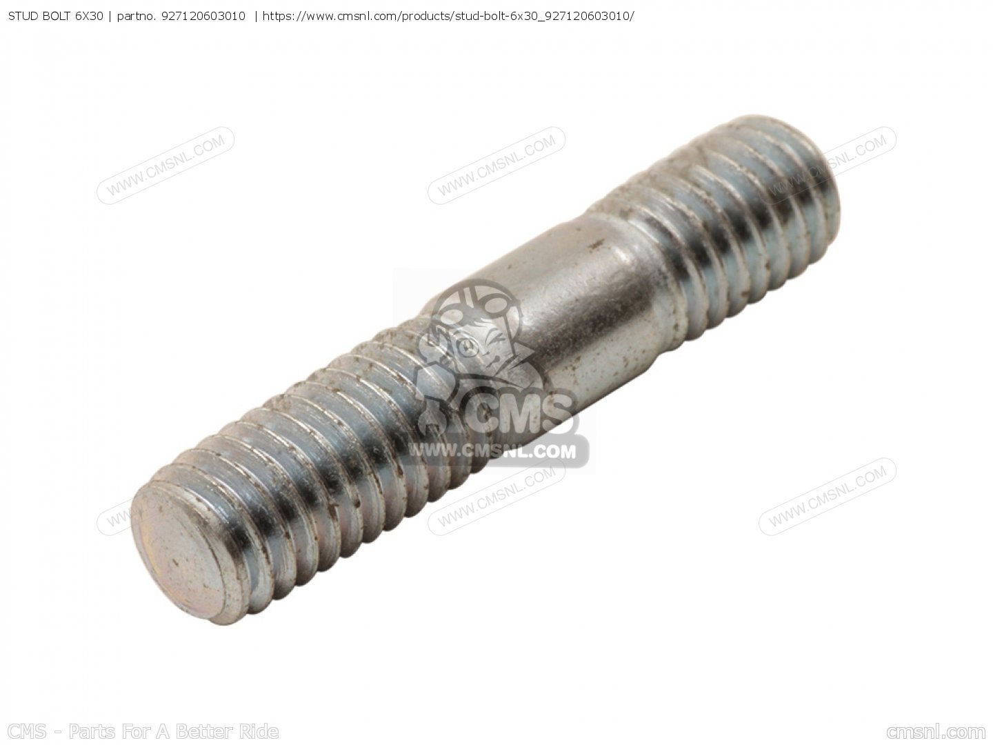 927120603010: Stud Bolt 6x30 Honda - buy the 92712-0603010 at CMSNL