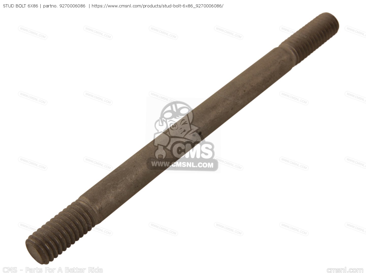 9270006086: STUD BOLT 6X86 Honda - buy the 9270006086 at CMSNL