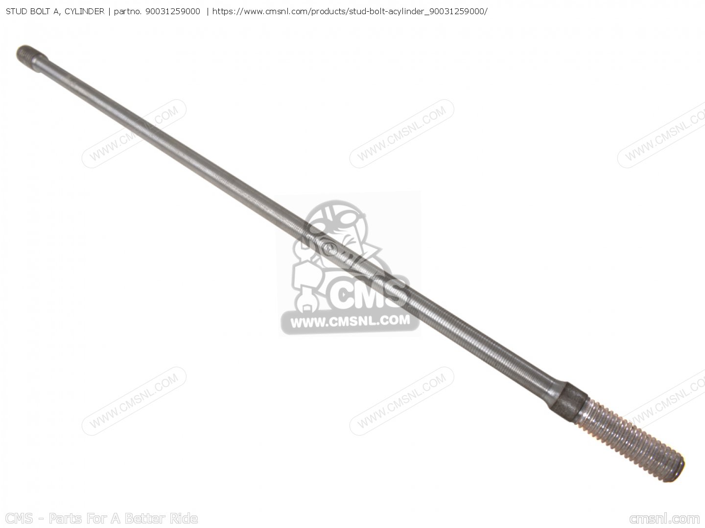 90031259000: Stud Bolt A, Cylinder Honda - buy the 90031-259-000 at CMSNL