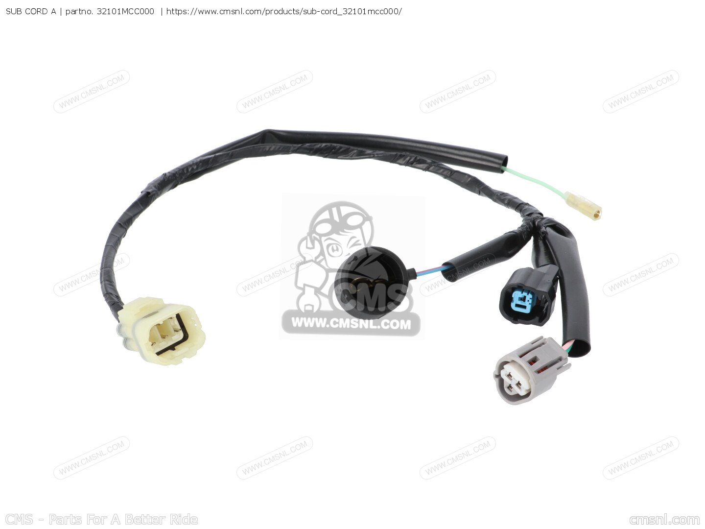 32101MCC000: SUB CORD A Honda - buy the 32101-MCC-000 at CMSNL