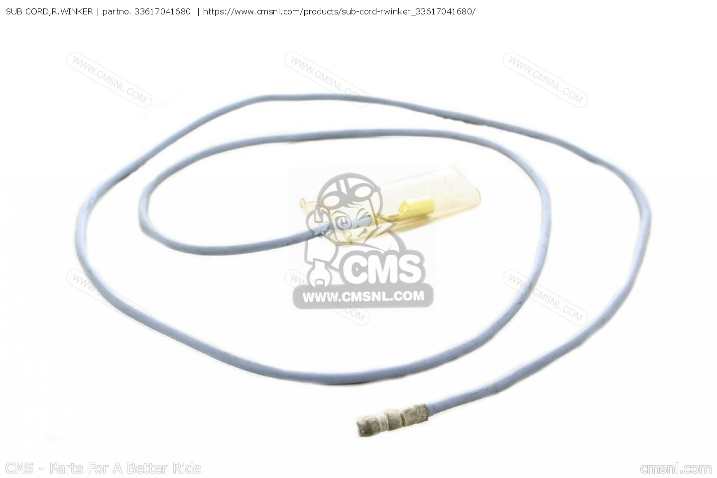 33617041680: SUB CORD,R.WINKER Honda - buy the 33617-041-680 at CMSNL