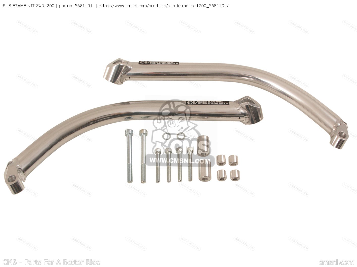 5681101: SUB FRAME KIT ZXR1200 Over Racing - buy the 56-81-101 at CMSNL