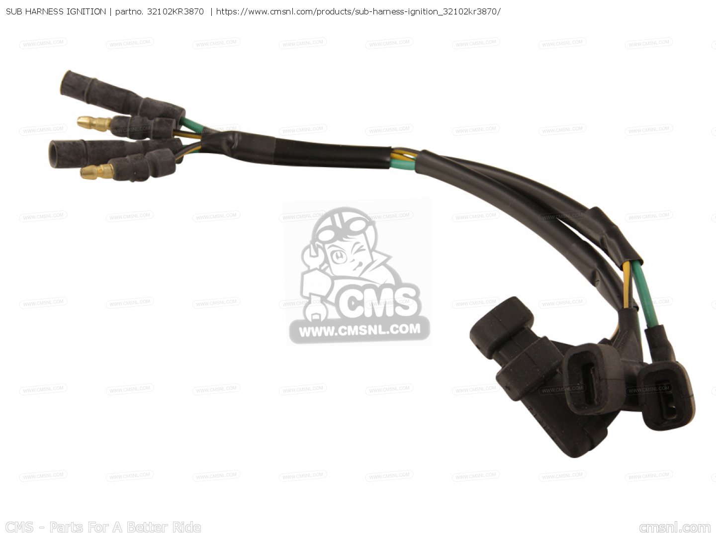 32102KR3870: SUB HARNESS IGNITION Honda - buy the 32102-KR3-870 at CMSNL