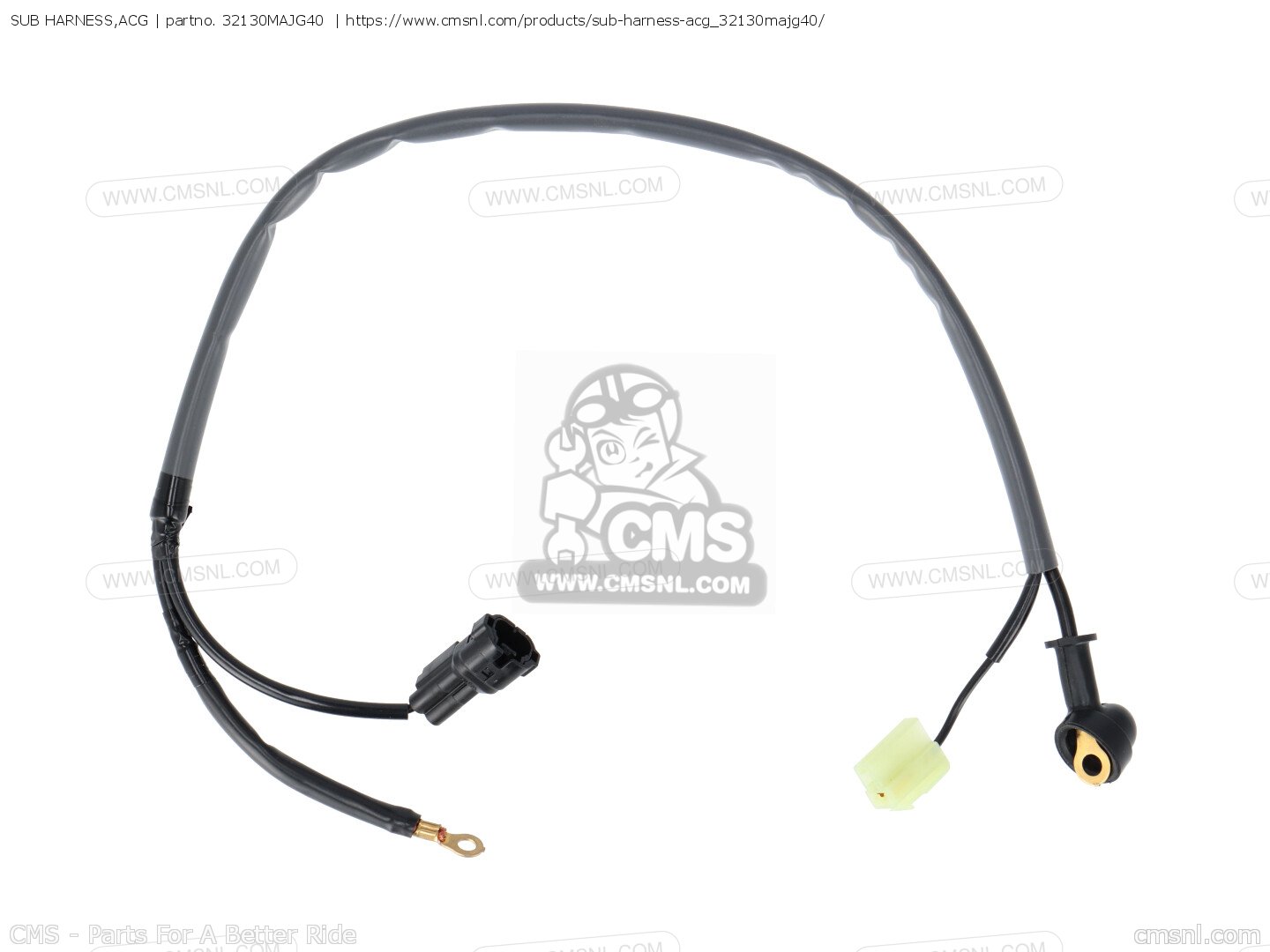 32130MAJG40: Sub Harness,acg Honda - buy the 32130-MAJ-G40 at CMSNL