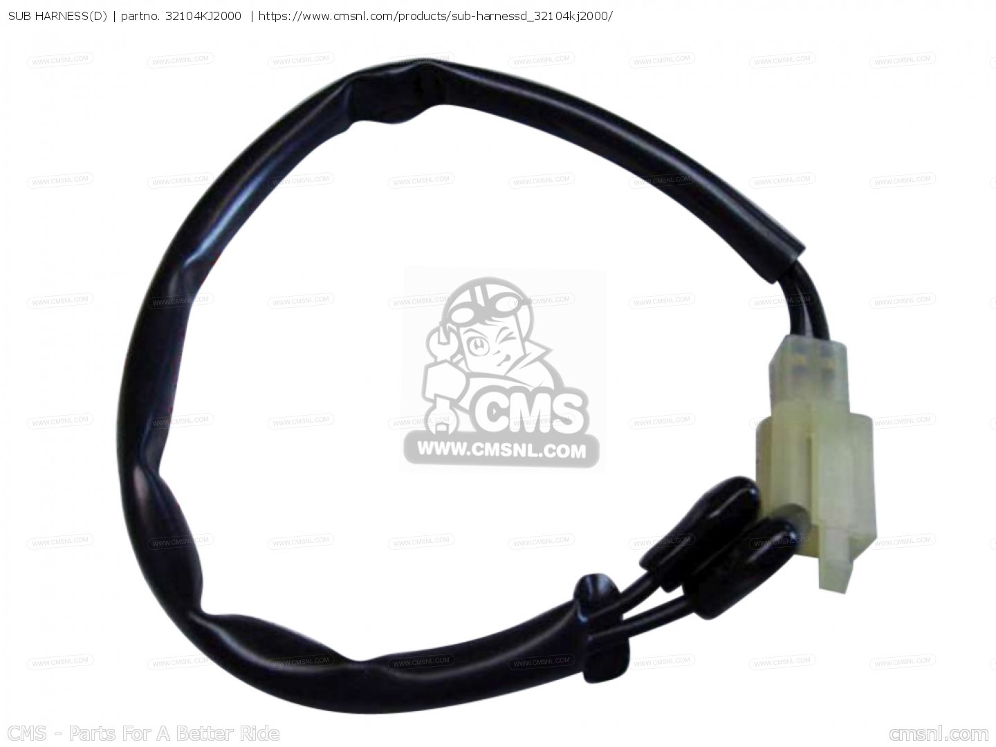32104KJ2000: Sub Harness(d) Honda - buy the 32104-KJ2-000 at CMSNL