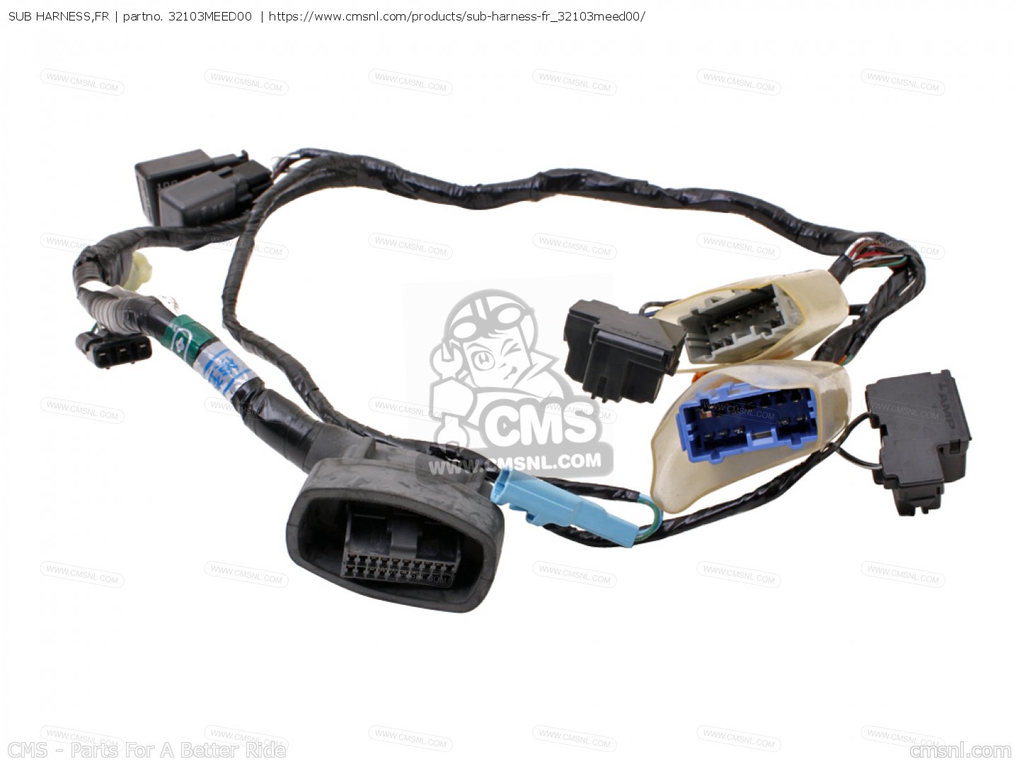 32103MEED00: SUB HARNESS,FR Honda - buy the 32103-MEE-D00 at CMSNL