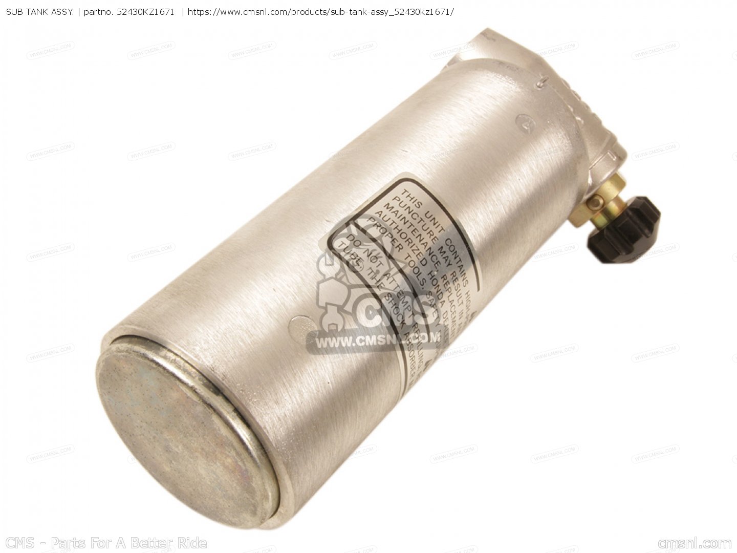 52430KZ1671: SUB TANK ASSY. Honda - buy the 52430-KZ1-671 at CMSNL