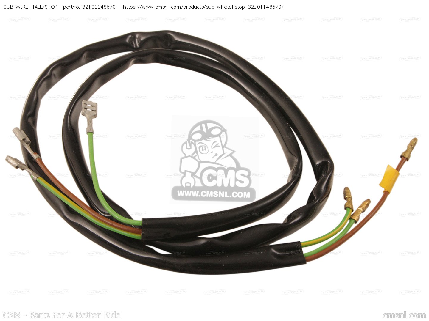 SUB-WIRE, TAIL/STOP for PA50I HOBBIT 1978 USA / 20MPH - order at CMSNL