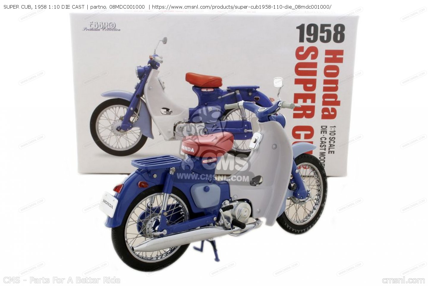 08MDC001000: Super Cub, 1958 1:10 Die Cast Honda - buy the 08MDC-001 ...