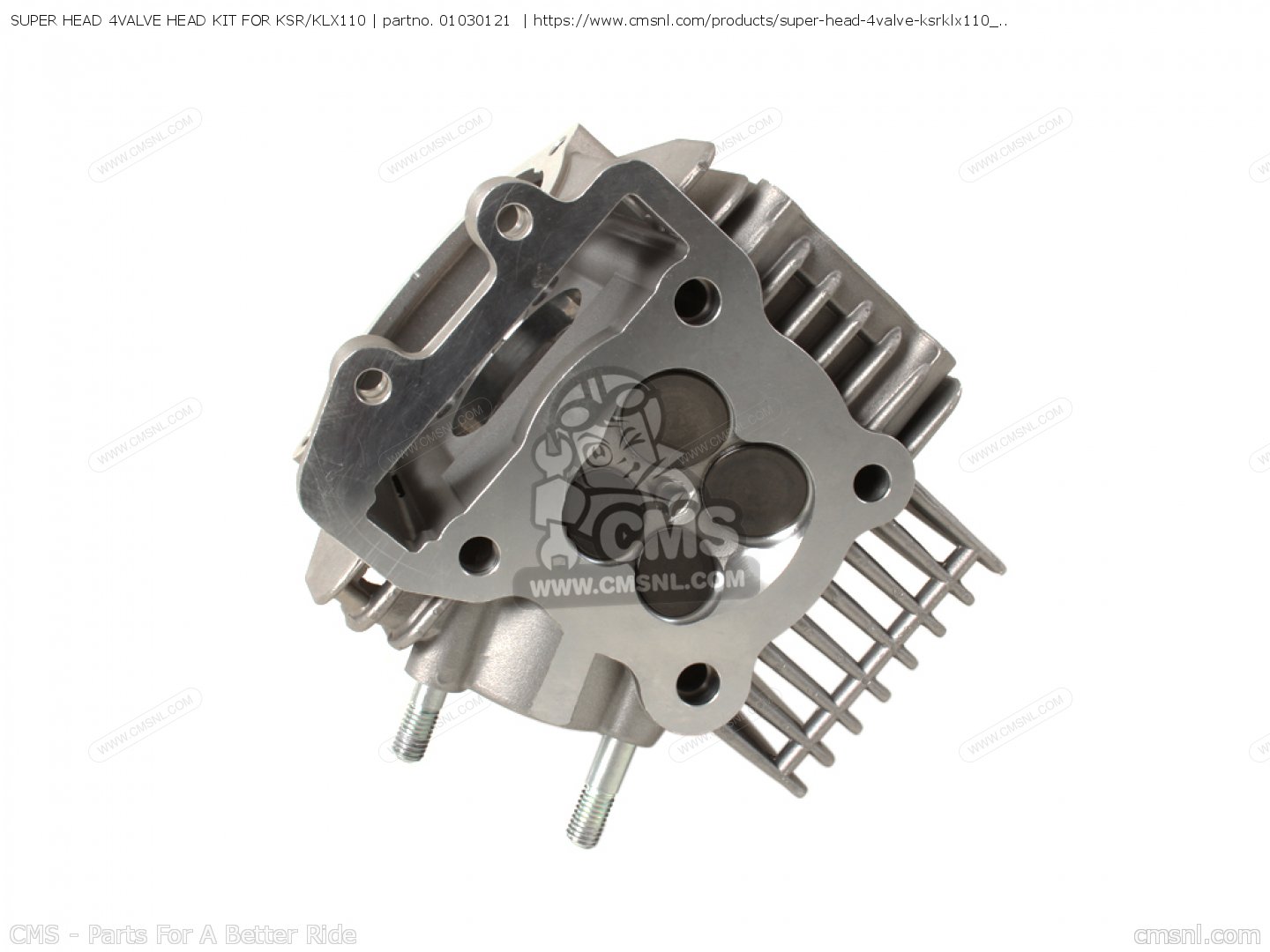 01030121: SUPER HEAD 4VALVE HEAD KIT FOR KSR/KLX110 Takegawa - buy the ...