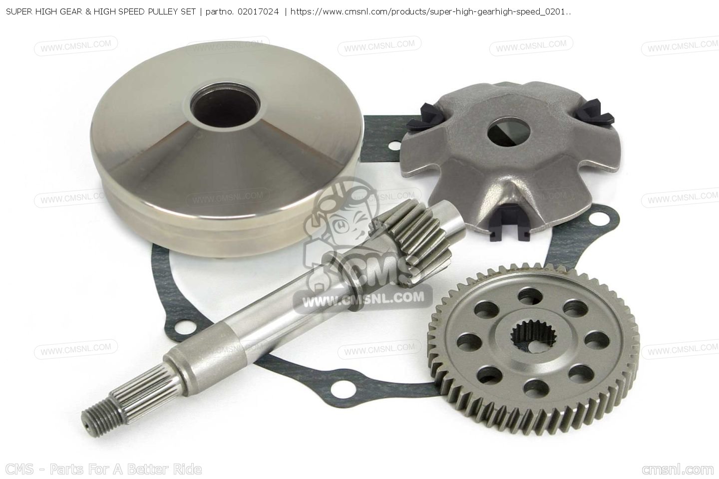 02017024: Super High Gear & High Speed Pulley Set Takegawa - buy the 02 ...