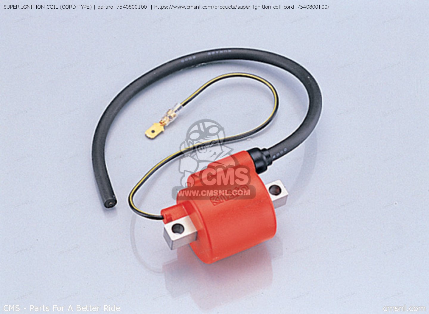 7540800100: SUPER IGNITION COIL (CORD TYPE) Kitaco - buy the 754 ...