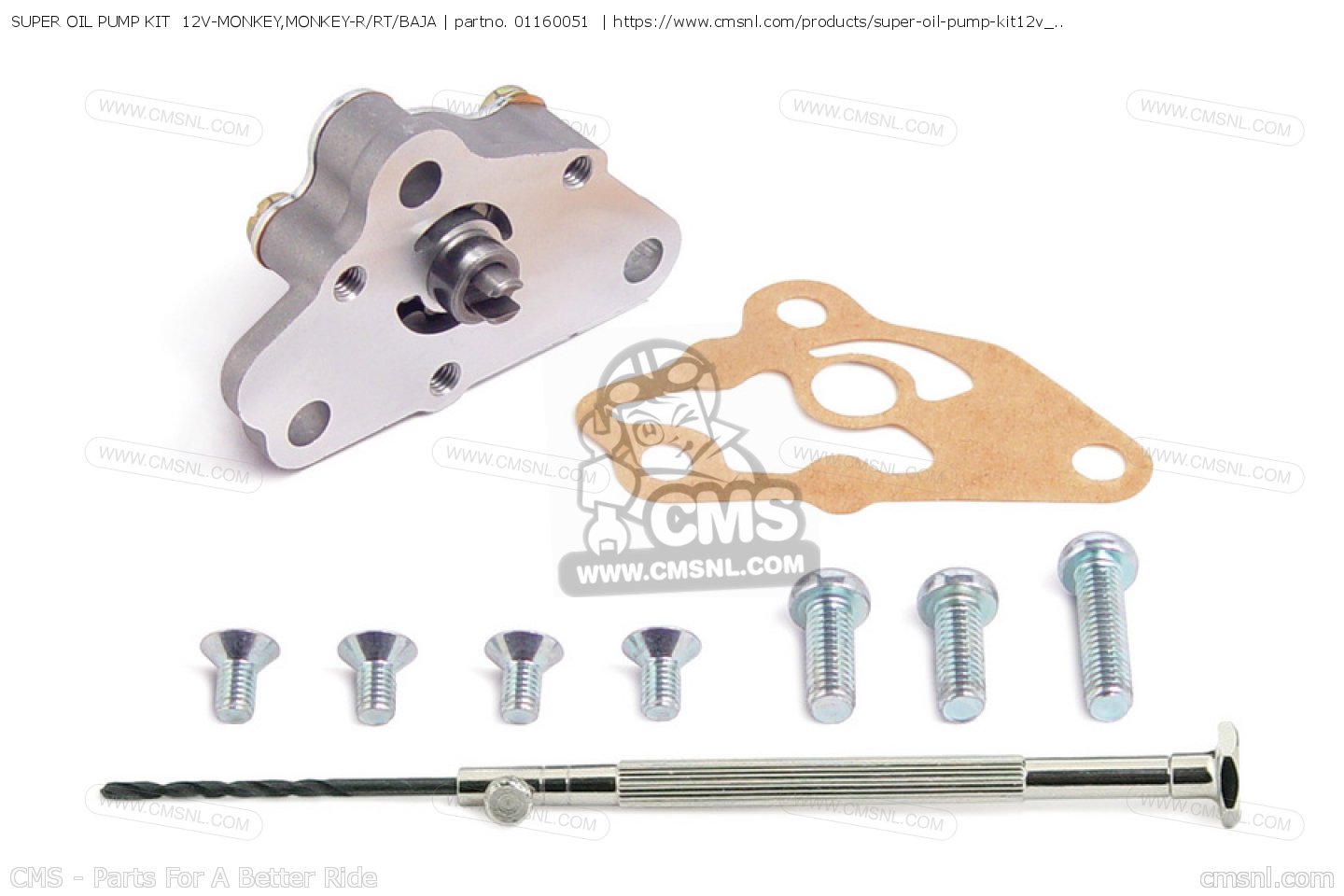 01160051: SUPER OIL PUMP KIT 12V-MONKEY,MONKEY-R/RT/BAJA Takegawa - buy ...