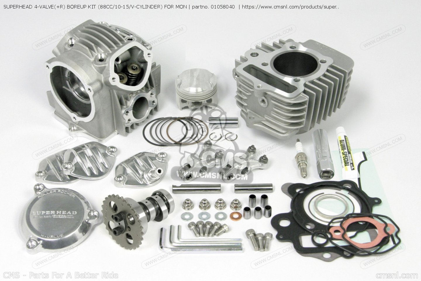 01058040: SUPERHEAD 4-VALVE(+R) BOREUP KIT (88CC/10-15/V-CYLINDER) FOR MON Takegawa - buy the 01 ...