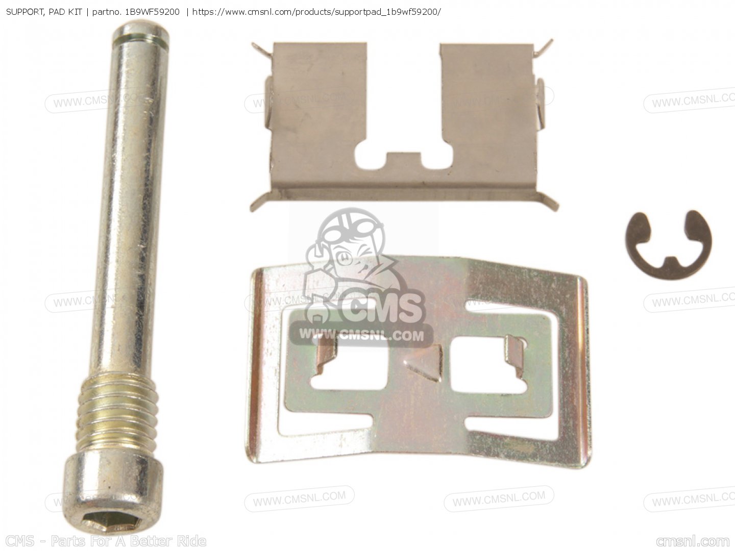1B9WF59200: SUPPORT, PAD KIT Yamaha - buy the 1B9-WF592-00-00 at CMSNL