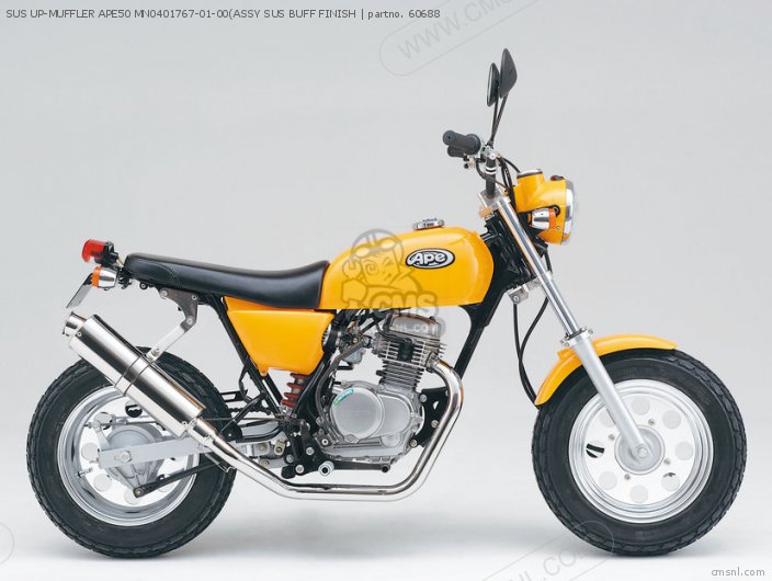 60688: Sus Up-muffler Ape50 Mn0401767-01-00(assy Sus Buff Finish Daytona - buy the 60688 at CMSNL