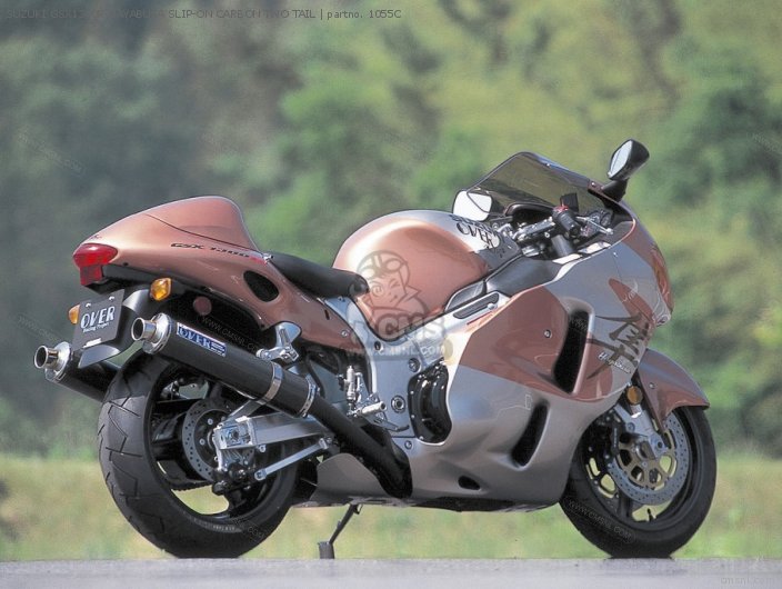 1055C: Suzuki Gsx1300r Hayabusa Slip-on Carbon Two Tail Over Racing ...